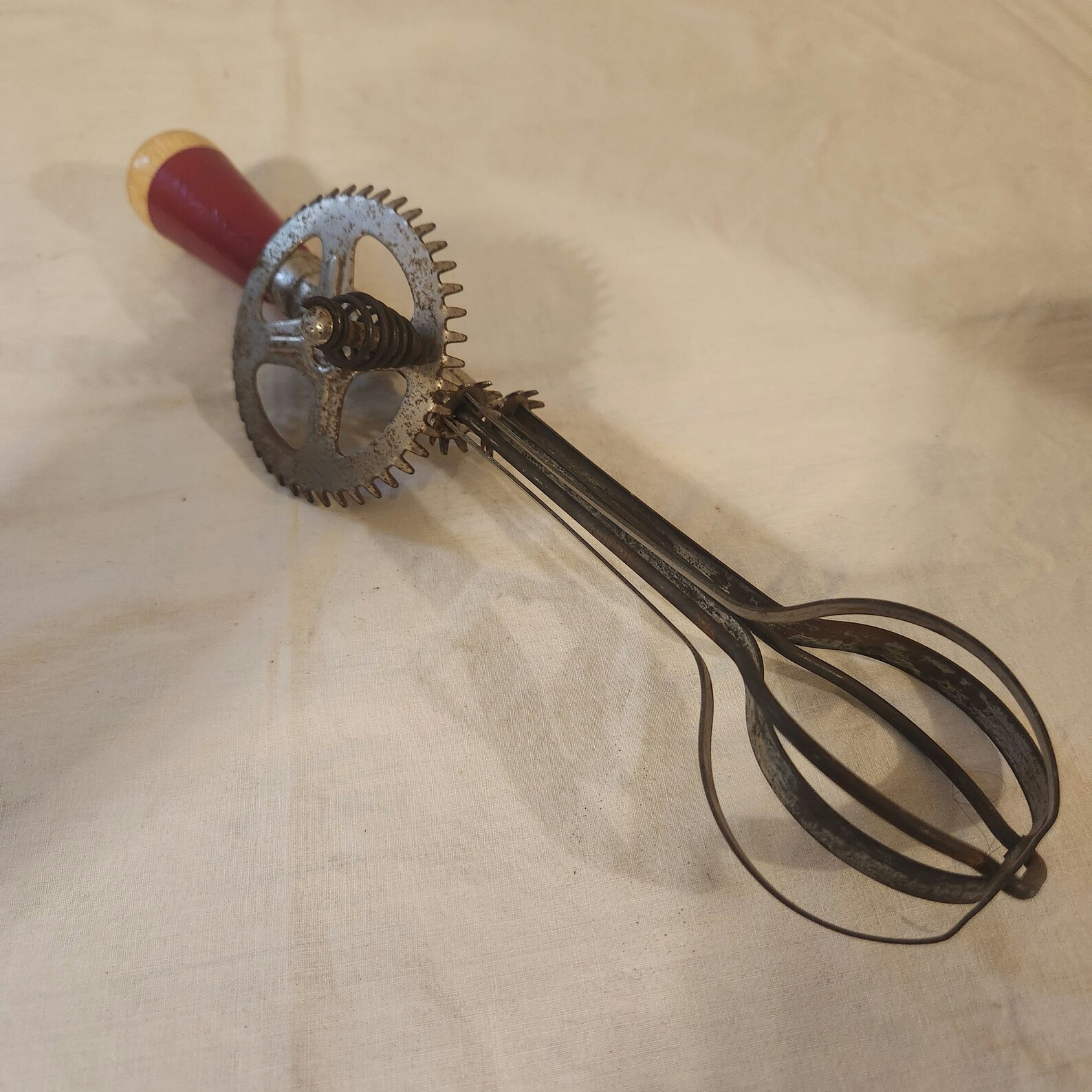 Ekco Hand Beater W/red Handle - Vintage - Etsy