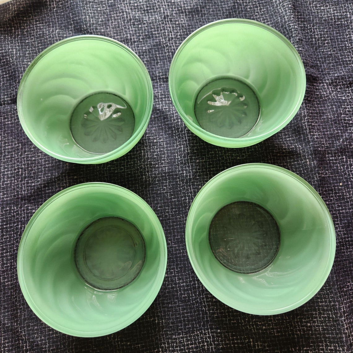 Anderson Erickson Dairy Cottage Cheese Glass Swirl Bowl - Fired on ...