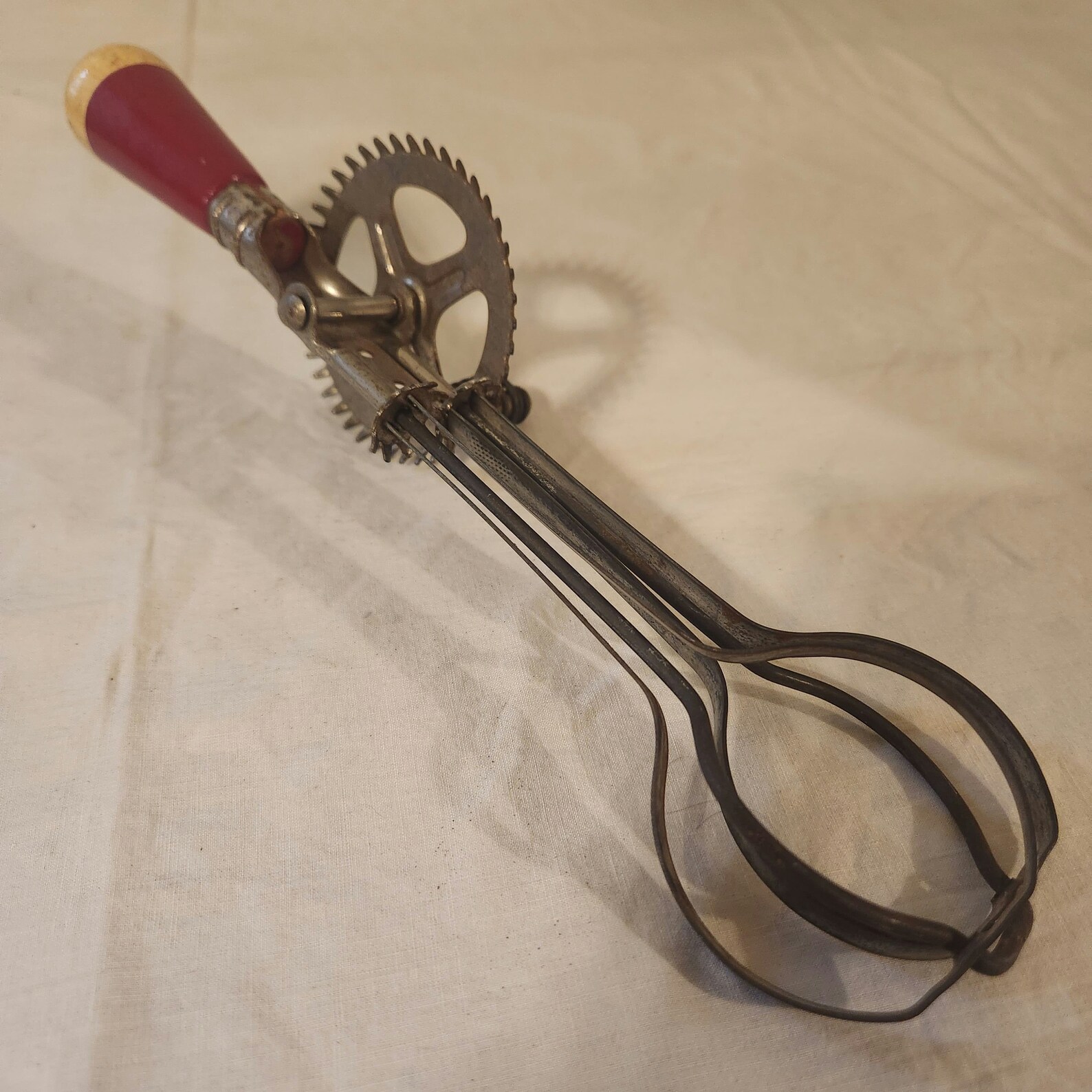 Ekco Hand Beater W/red Handle - Vintage - Etsy
