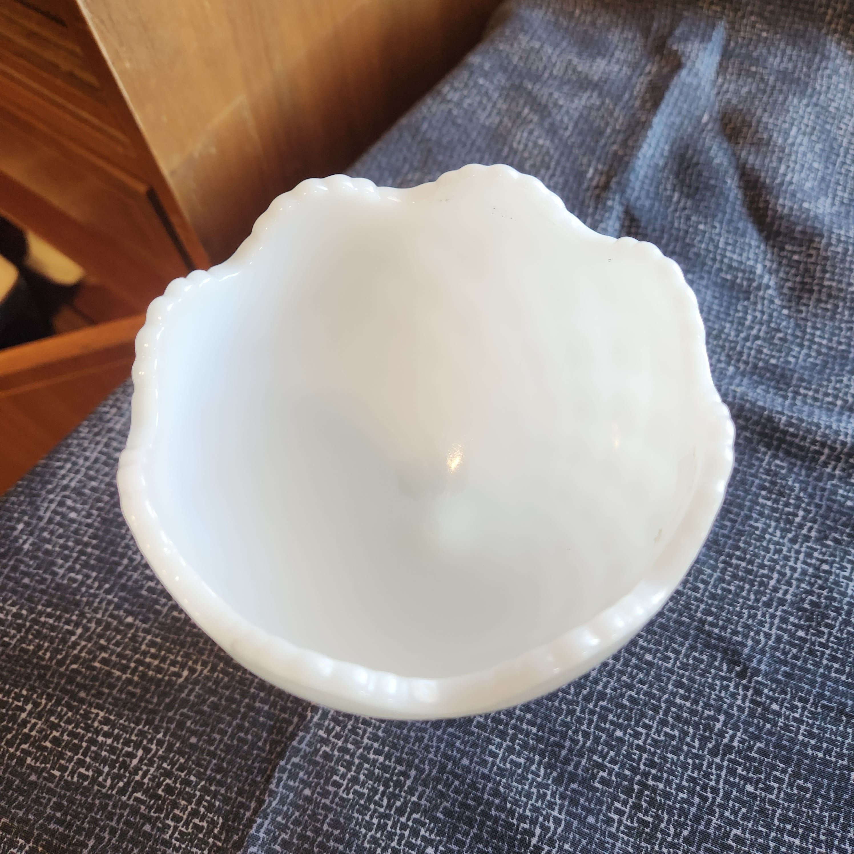 Napco Cleveland Milk Glass Pedestal Dish - Etsy