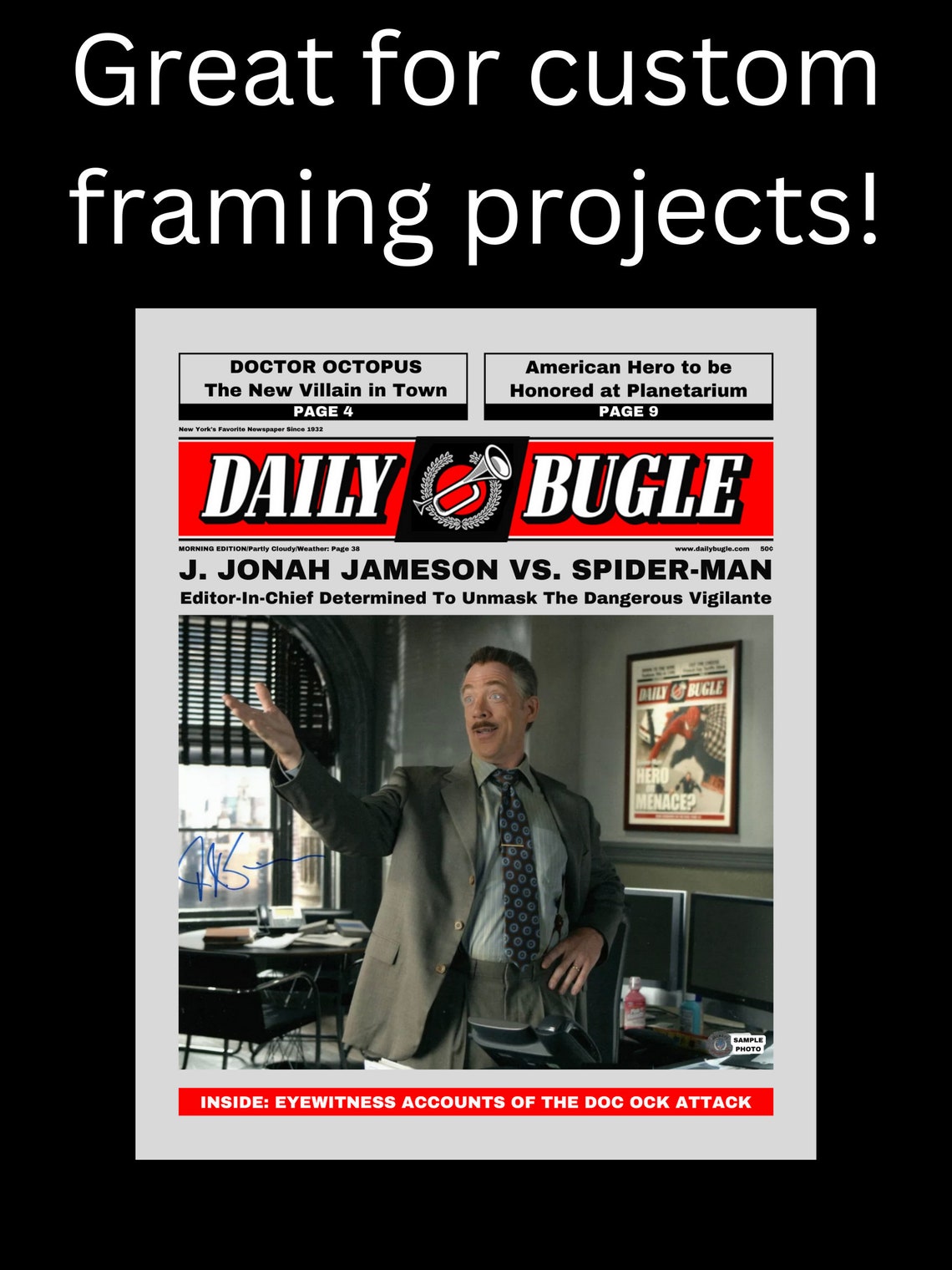 Daily Bugle Custom Made Digital Newspaper, Finished and Ready to Print ...