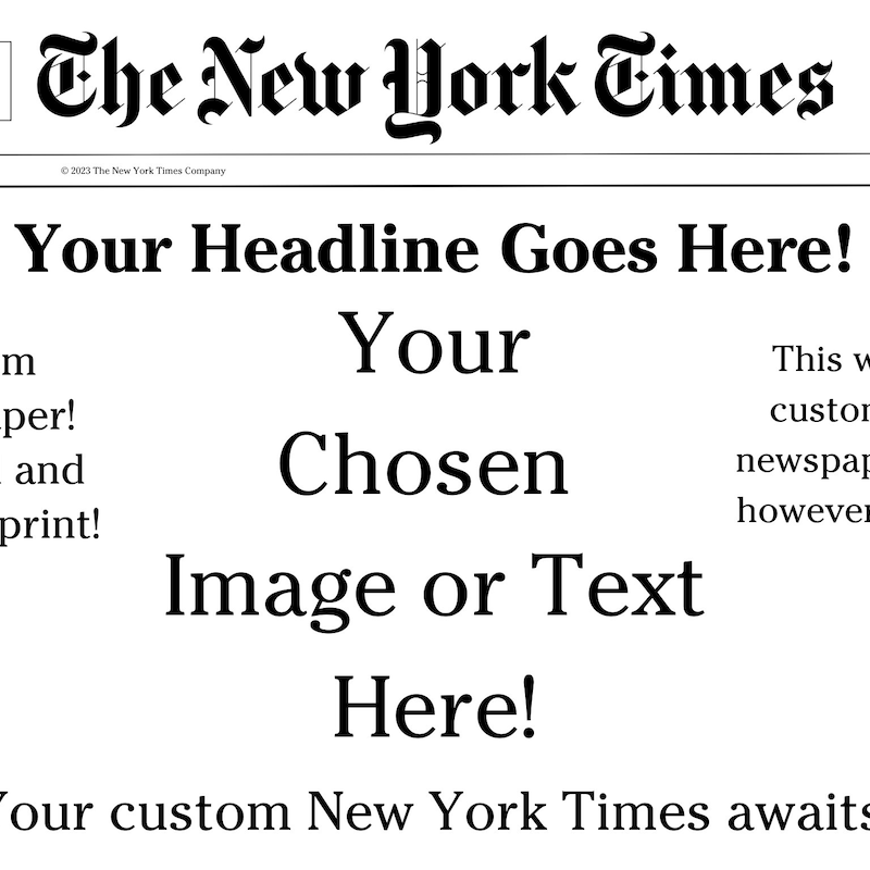 New York Times Printing - Etsy