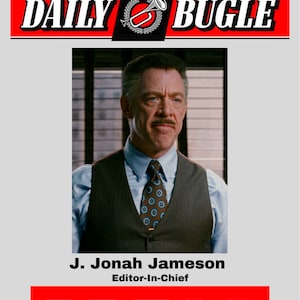 Daily Bugle Custom Made Digital Press Pass, Finished and Ready to Print ...