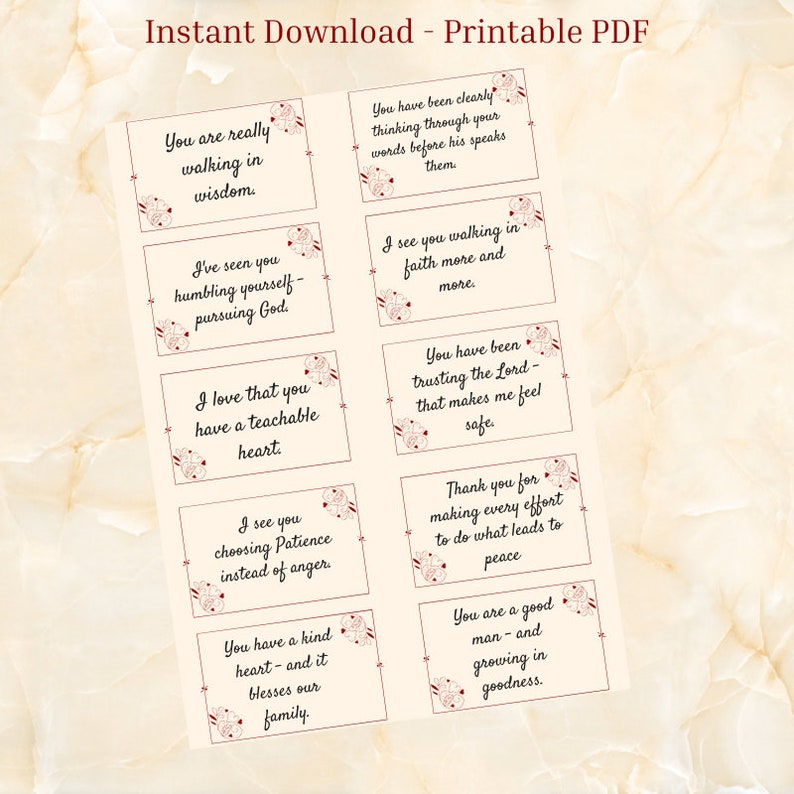 Love Notes Printable | Love Notes Cards | Mini Love Messages ...