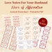 Love Notes Printable | Love Notes Cards | Mini Love Messages ...