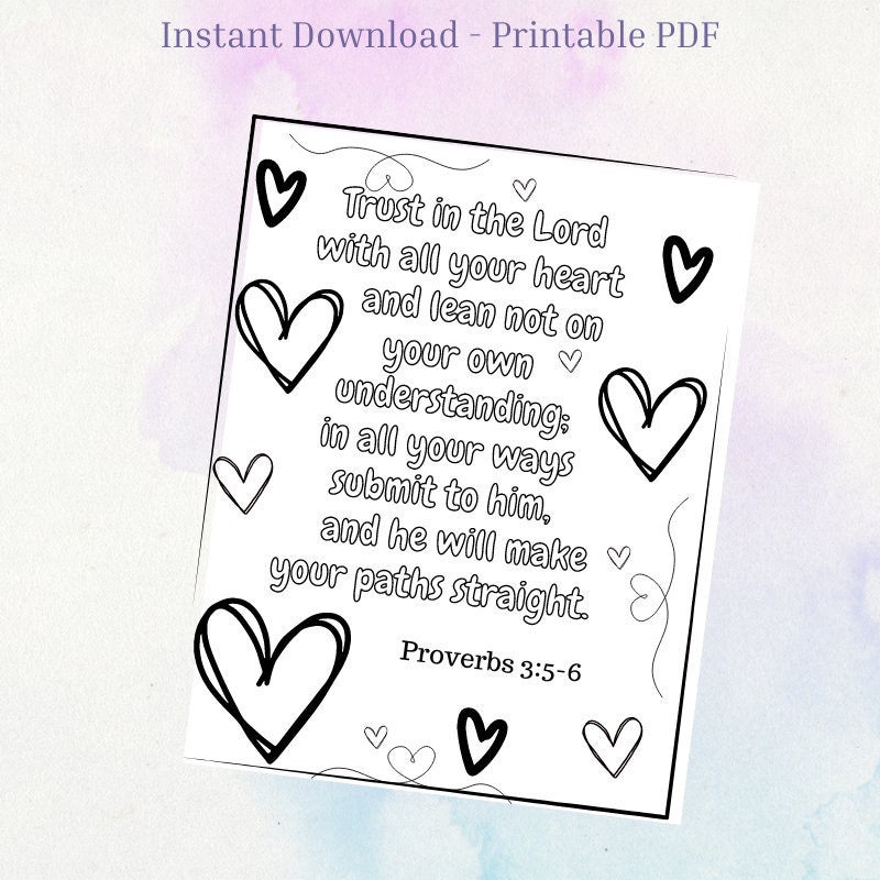 Bible Verse Scripture Coloring Book, Faith Based Coloring Book, Bible ...