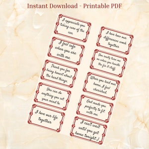 Love Notes Printable | Love Notes Cards | Mini Love Messages ...