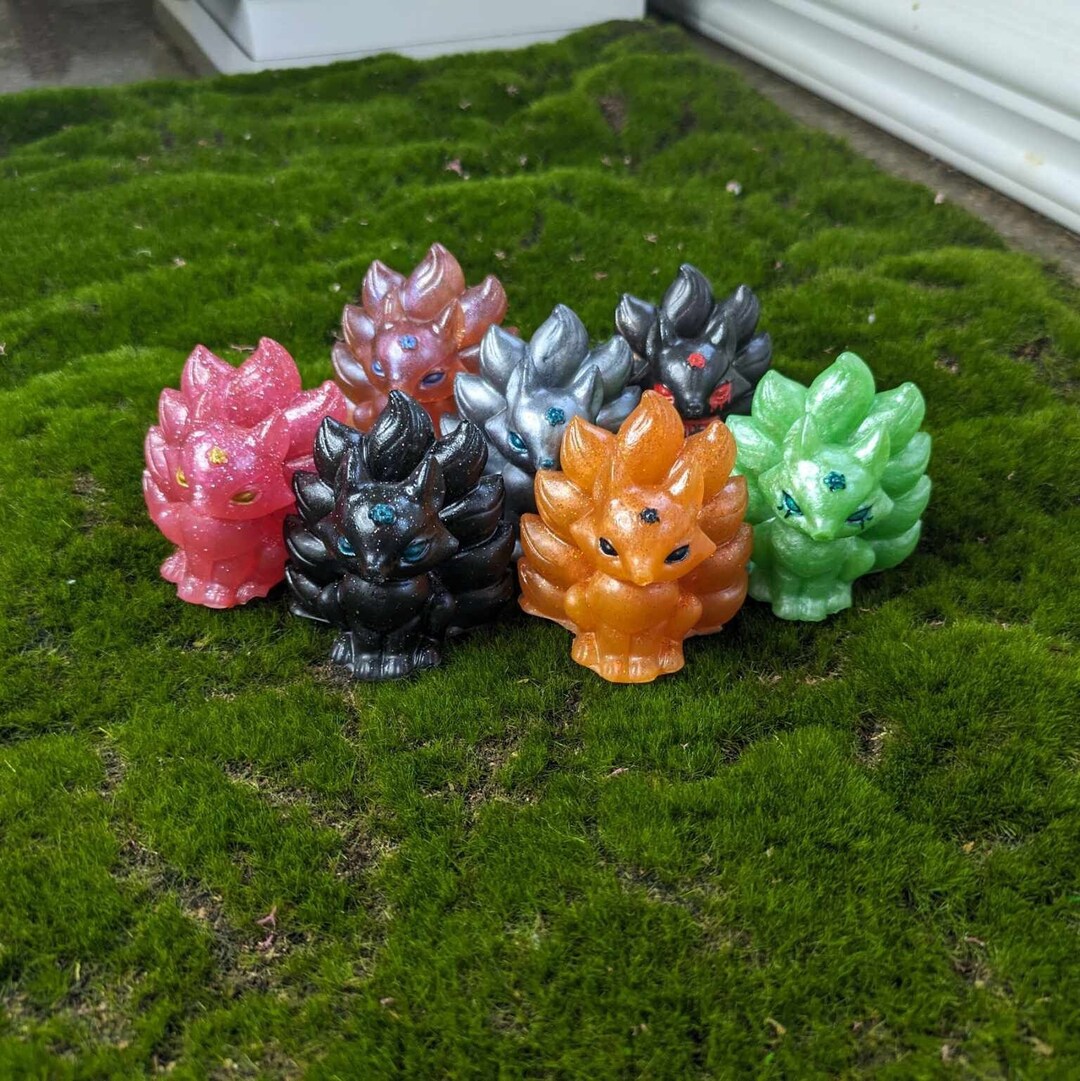 Resin Kitsune Resin Fox Demon Fox Spirit Find Your Familiar D&D - Etsy