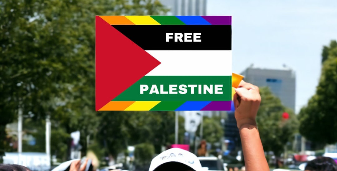 LGBT Free Palestine Pride Flag 3 X 5 - Etsy