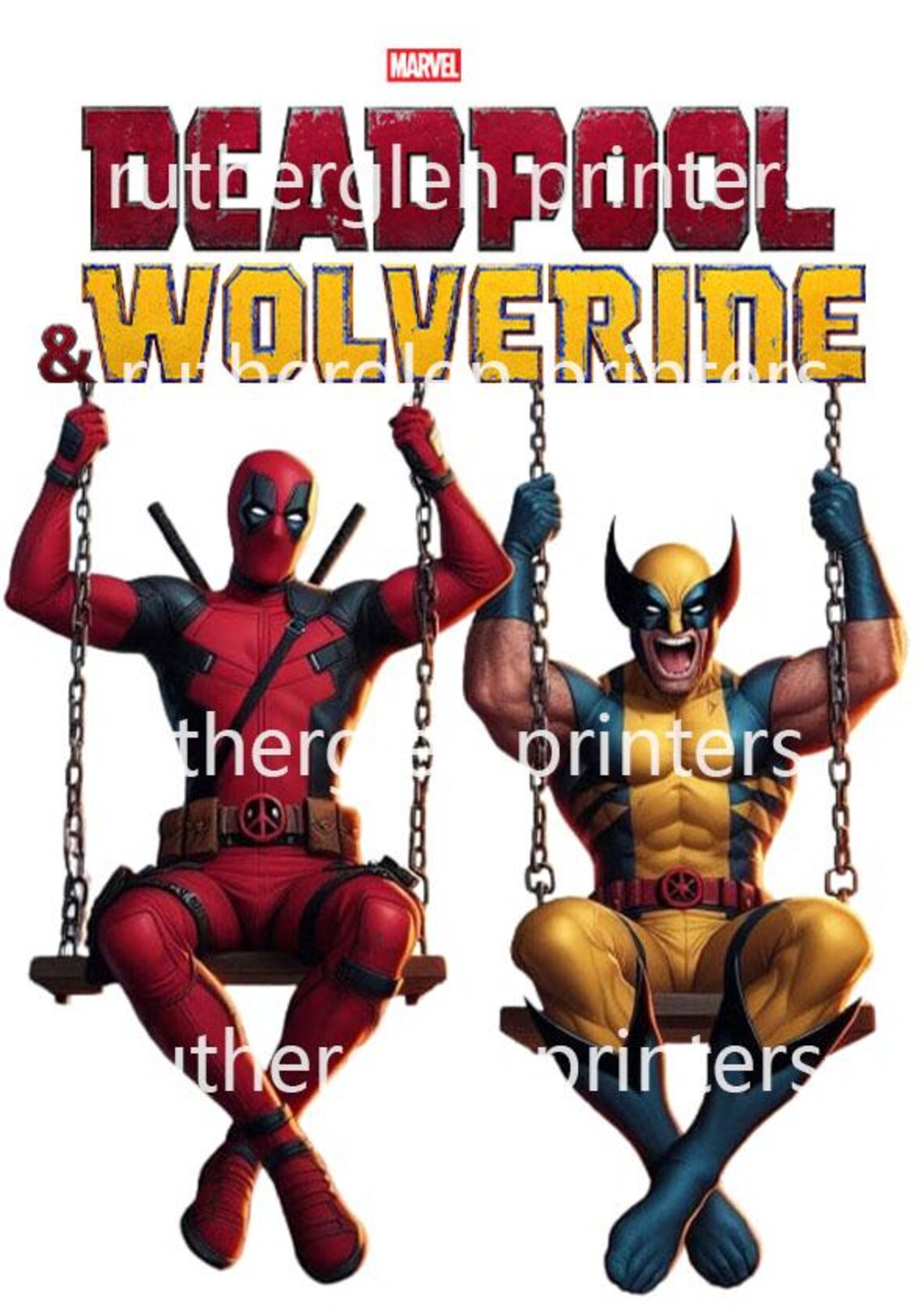 Deadpool and Wolverine Digital Print - Etsy