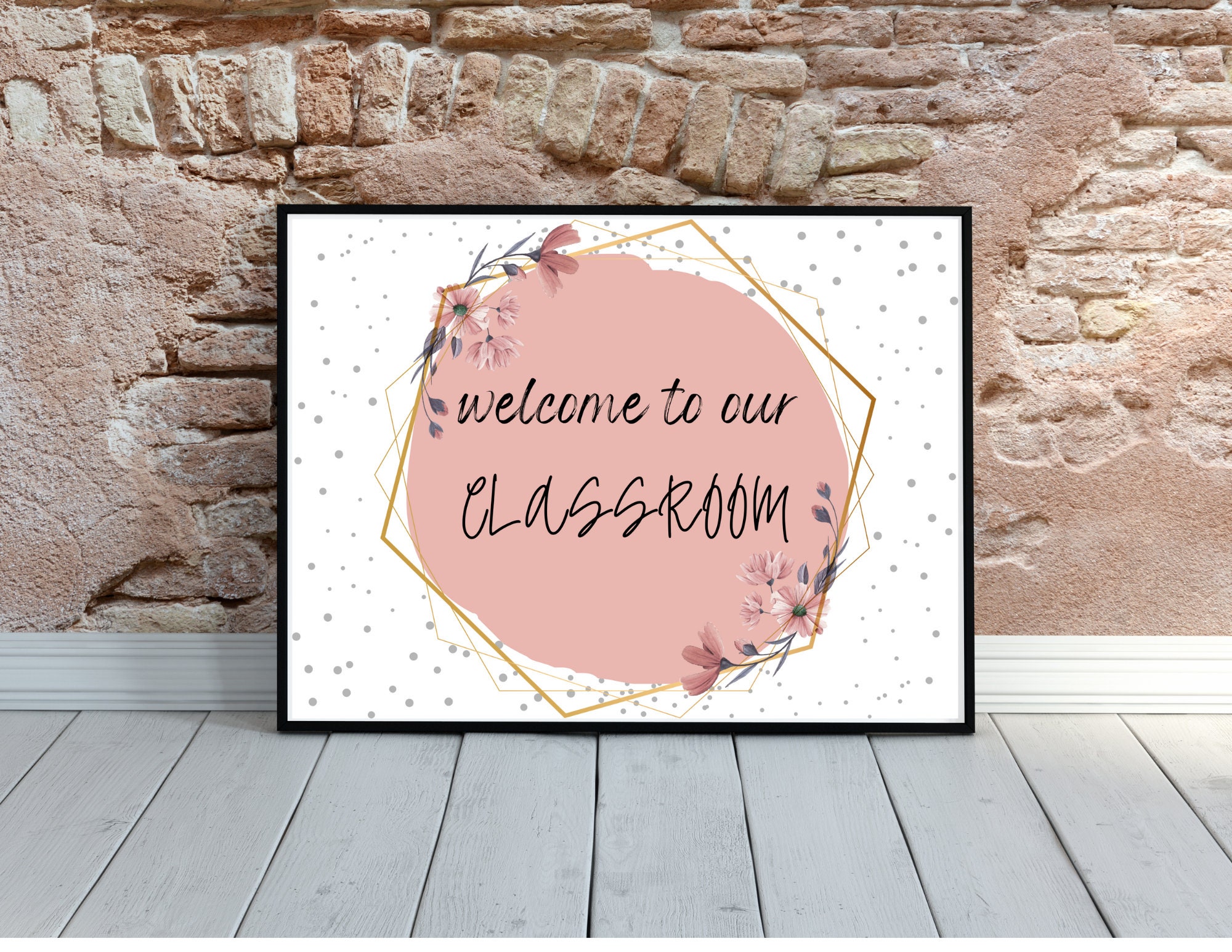 Floral Classroom Decor Bundle, Easy Classroom Decorations - Etsy