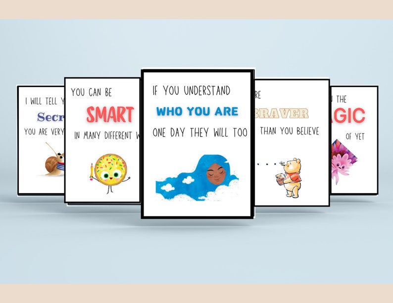 Printable Children's Book Characters and Quotes Gallery Wall Poster ...