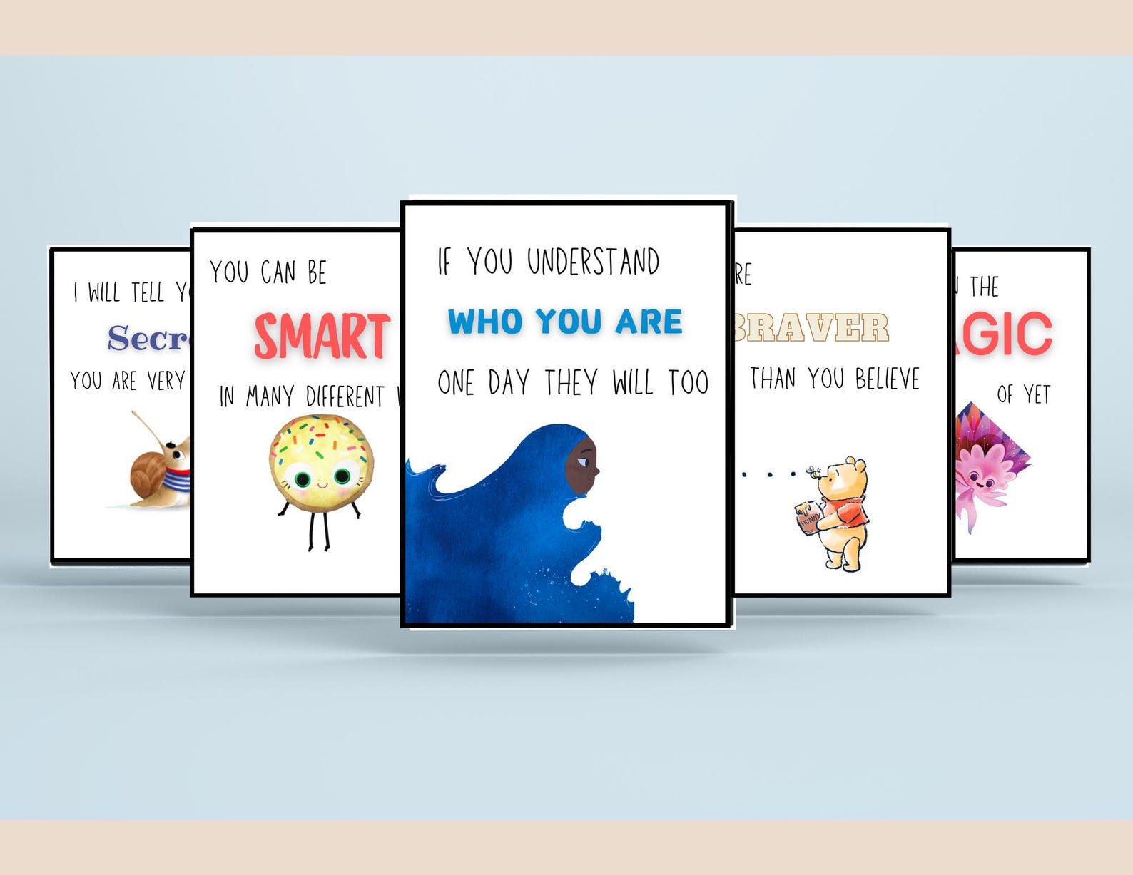 Printable Children's Book Characters and Quotes Gallery Wall Poster ...