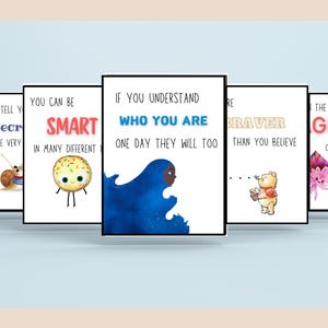 Printable Children's Book Characters and Quotes Gallery Wall Poster ...