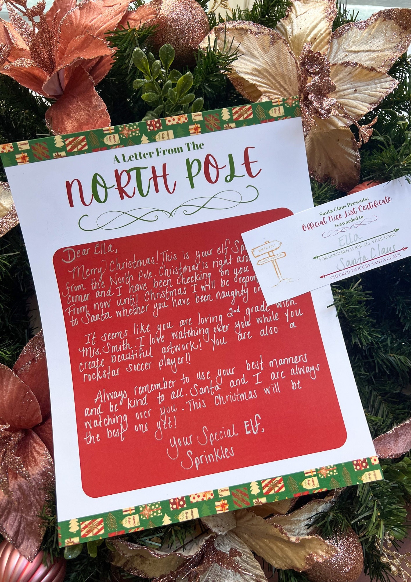 Personalized Elf Letters From the North Pole - Etsy