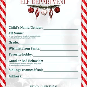 Personalized Elf Letters From the North Pole - Etsy