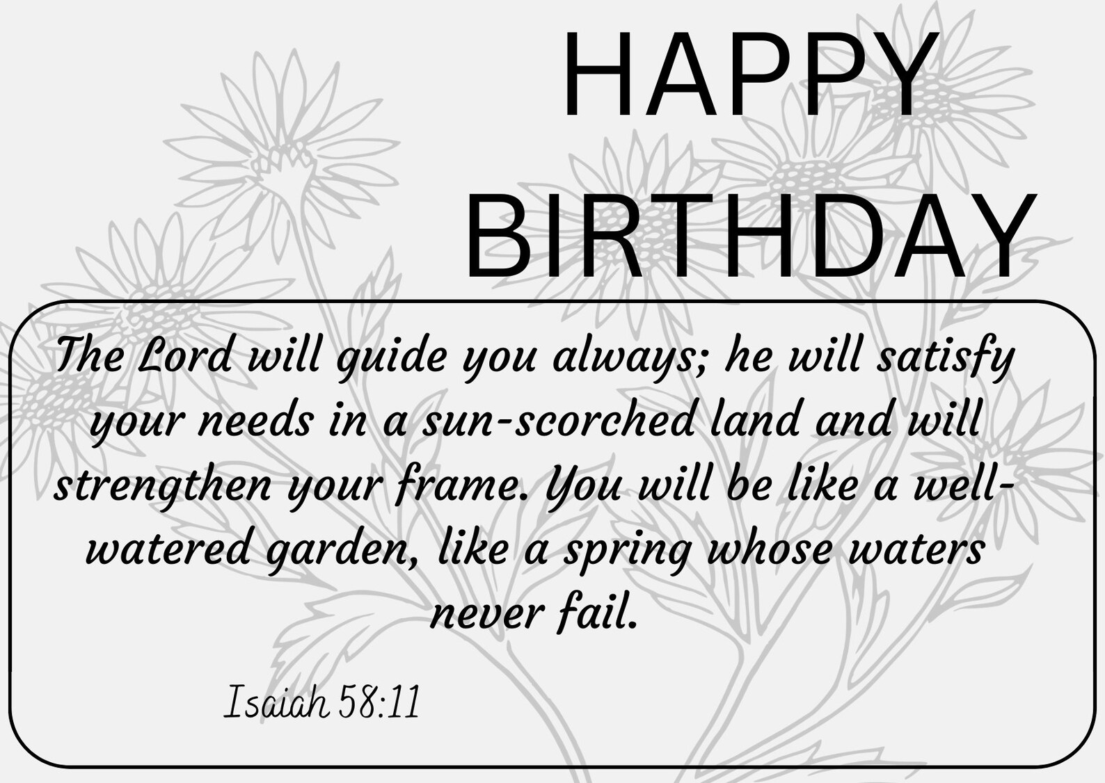 Printable Christian Birthday Verses Christian Birthday Cards Etsy