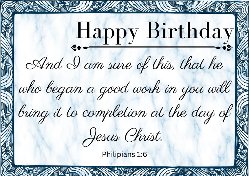 Printable Christian Birthday Verses Christian Birthday Cards - Etsy