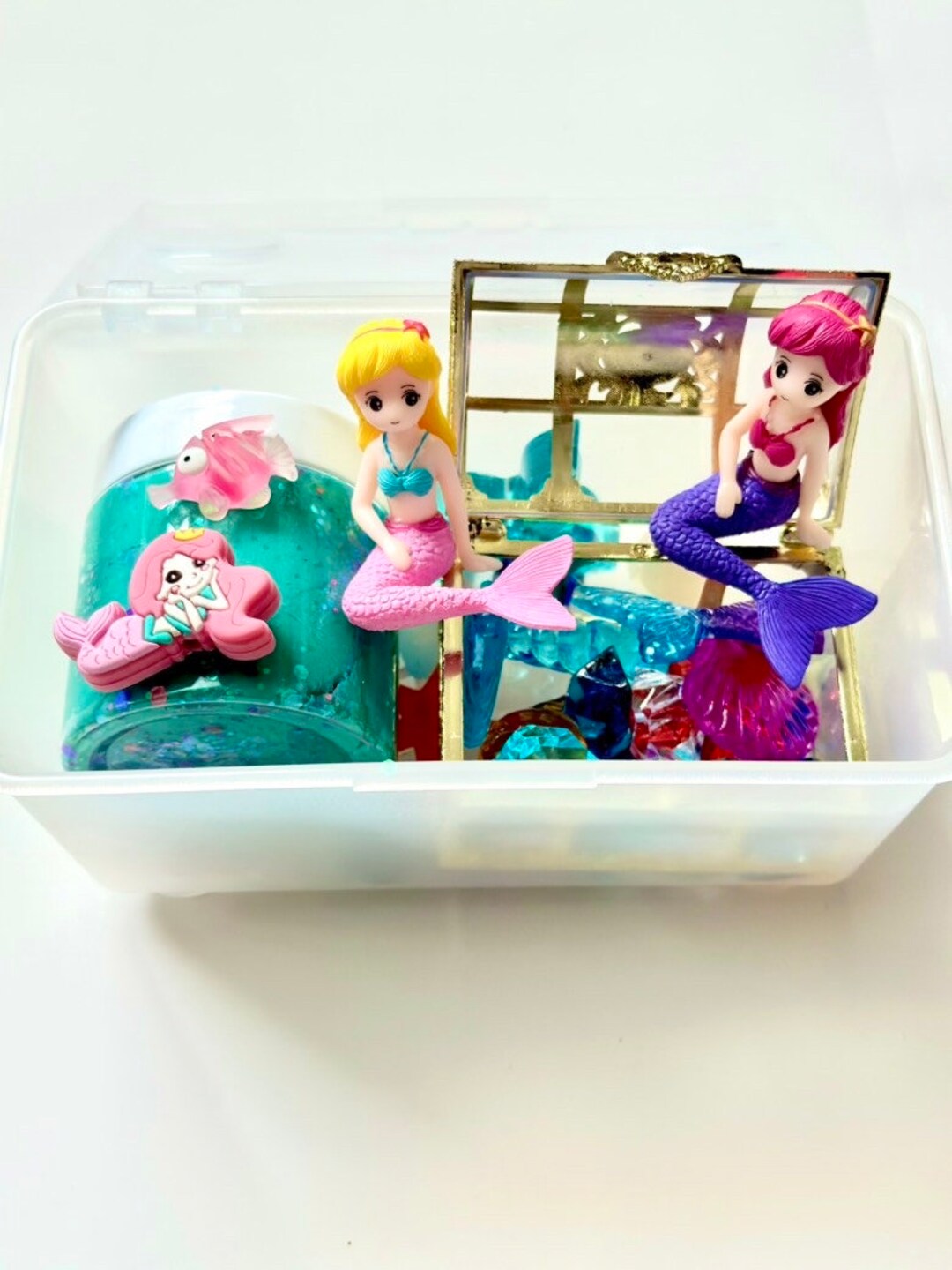 Mermaid Mini Play Dough Kit - Etsy