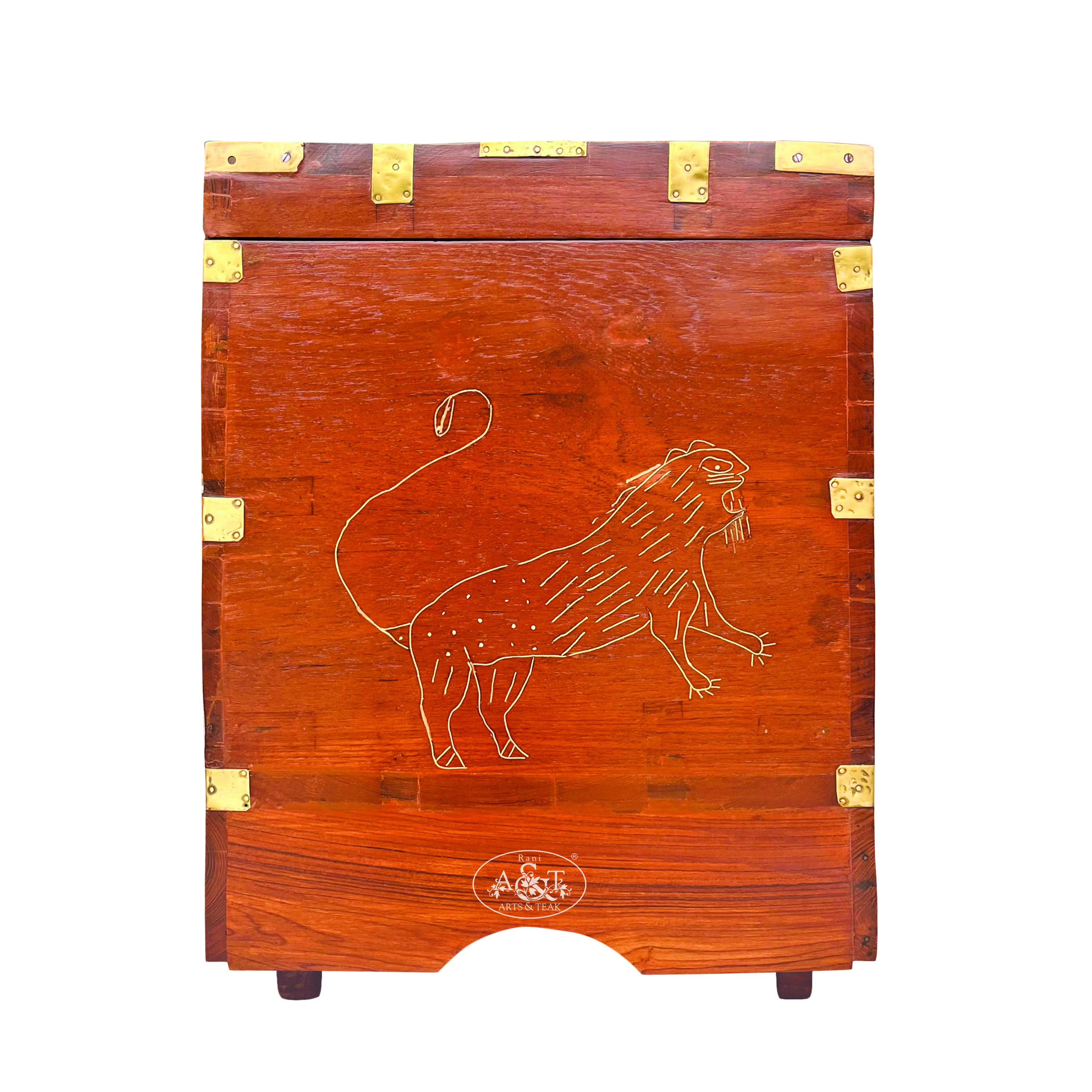 Mandalay Inlaid Dowry Chest Vintage Jewelry Box Antique Ornate Design ...