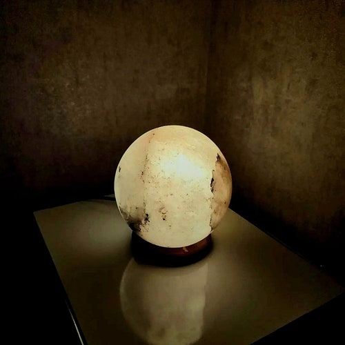 Himalayan Salt Lamp 6 INCH Sphere Shape Ball Shape - Etsy