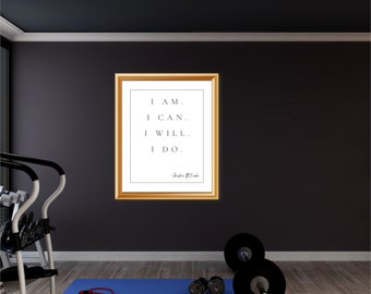 I Am Motivational Poster - Etsy