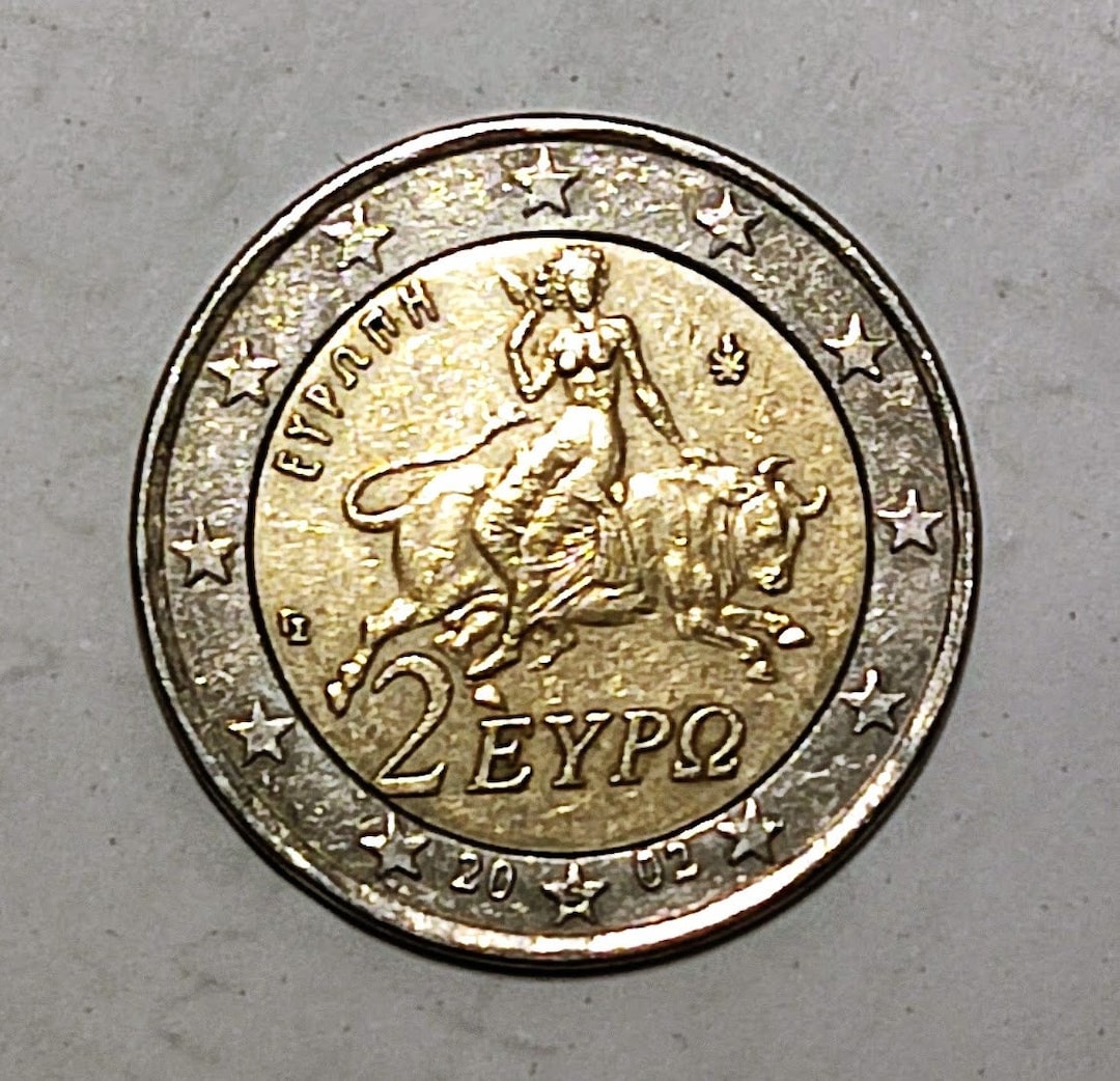 Précieuse pièce de deux euros S Grèce - Etsy France