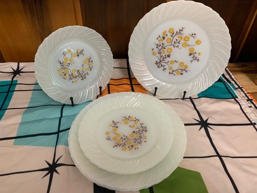 Termocrisa Opaque Glass Side & Dinner Plates - Etsy