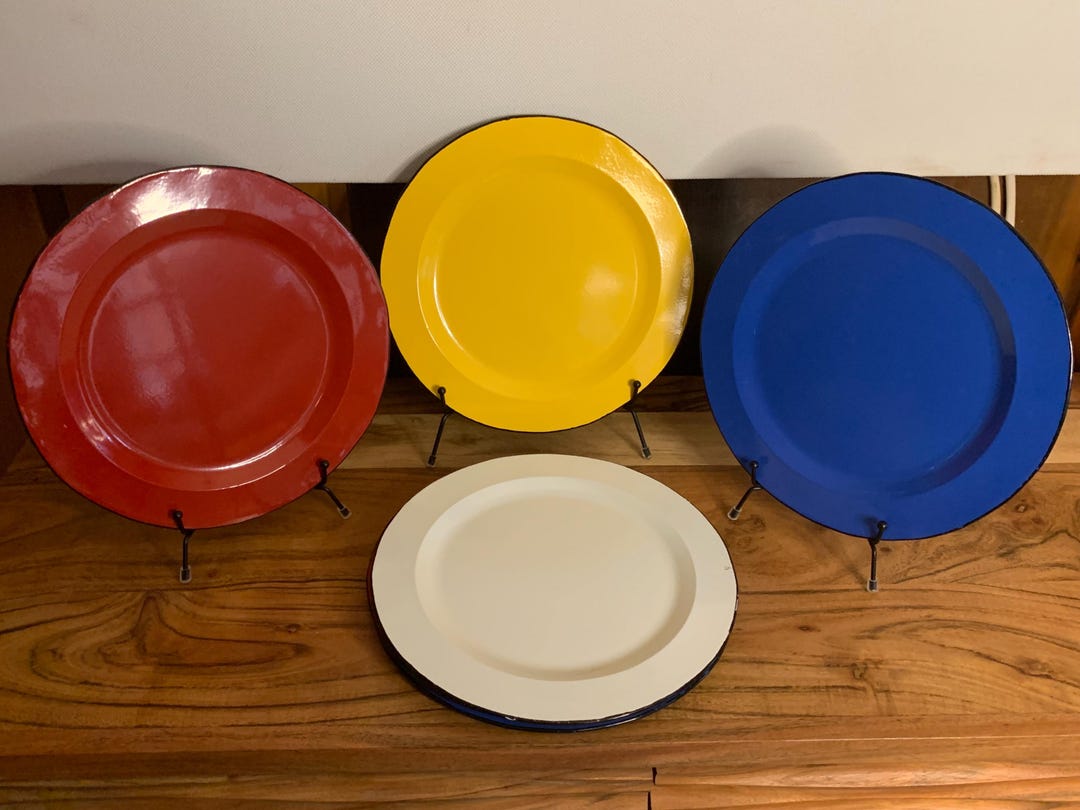 Enamelware Dinner Plates - Etsy