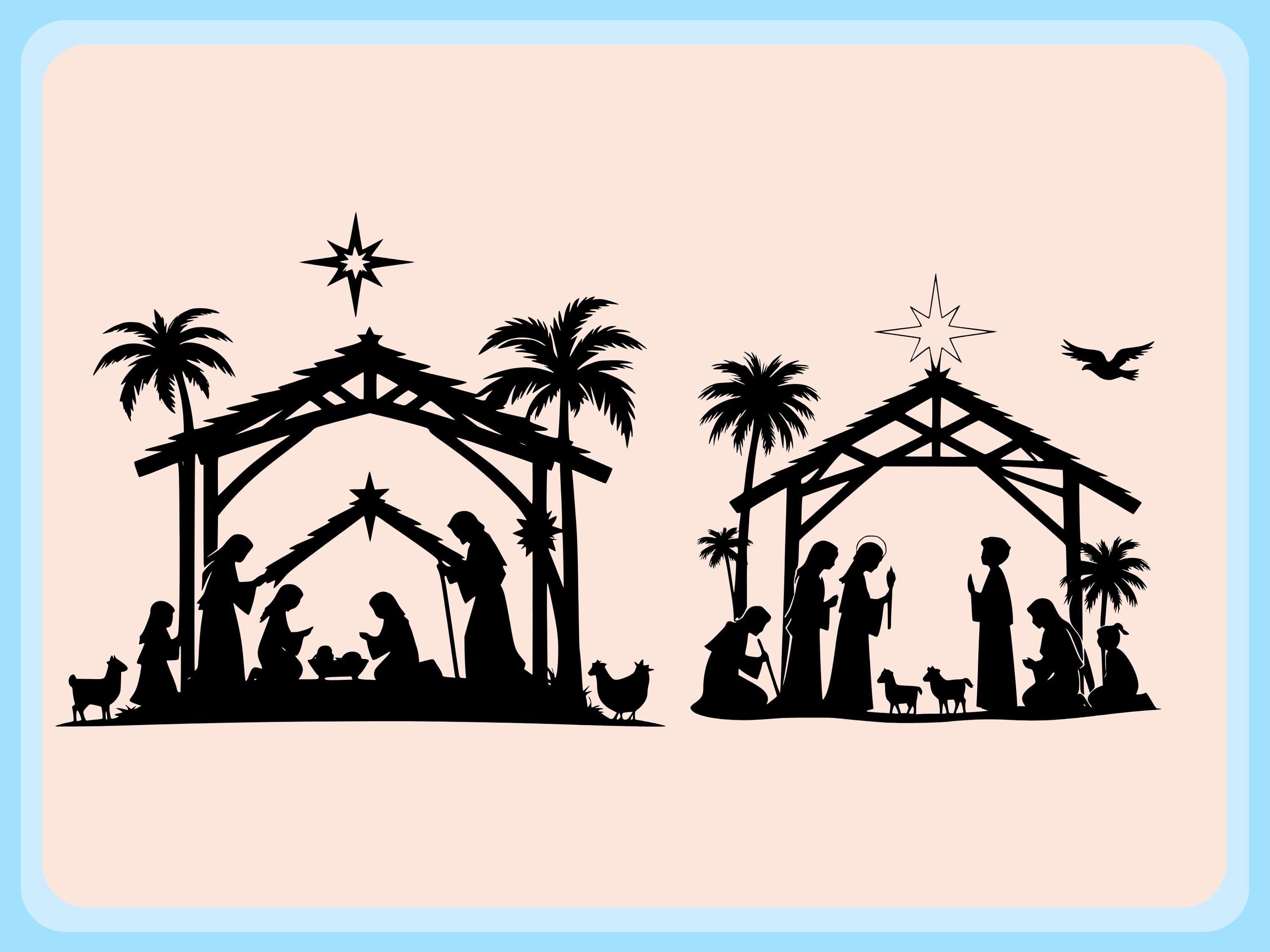 Krippe SVG, Krippe Clipart, Krippe SVG Bundle, Krippe SVG, Canva ...