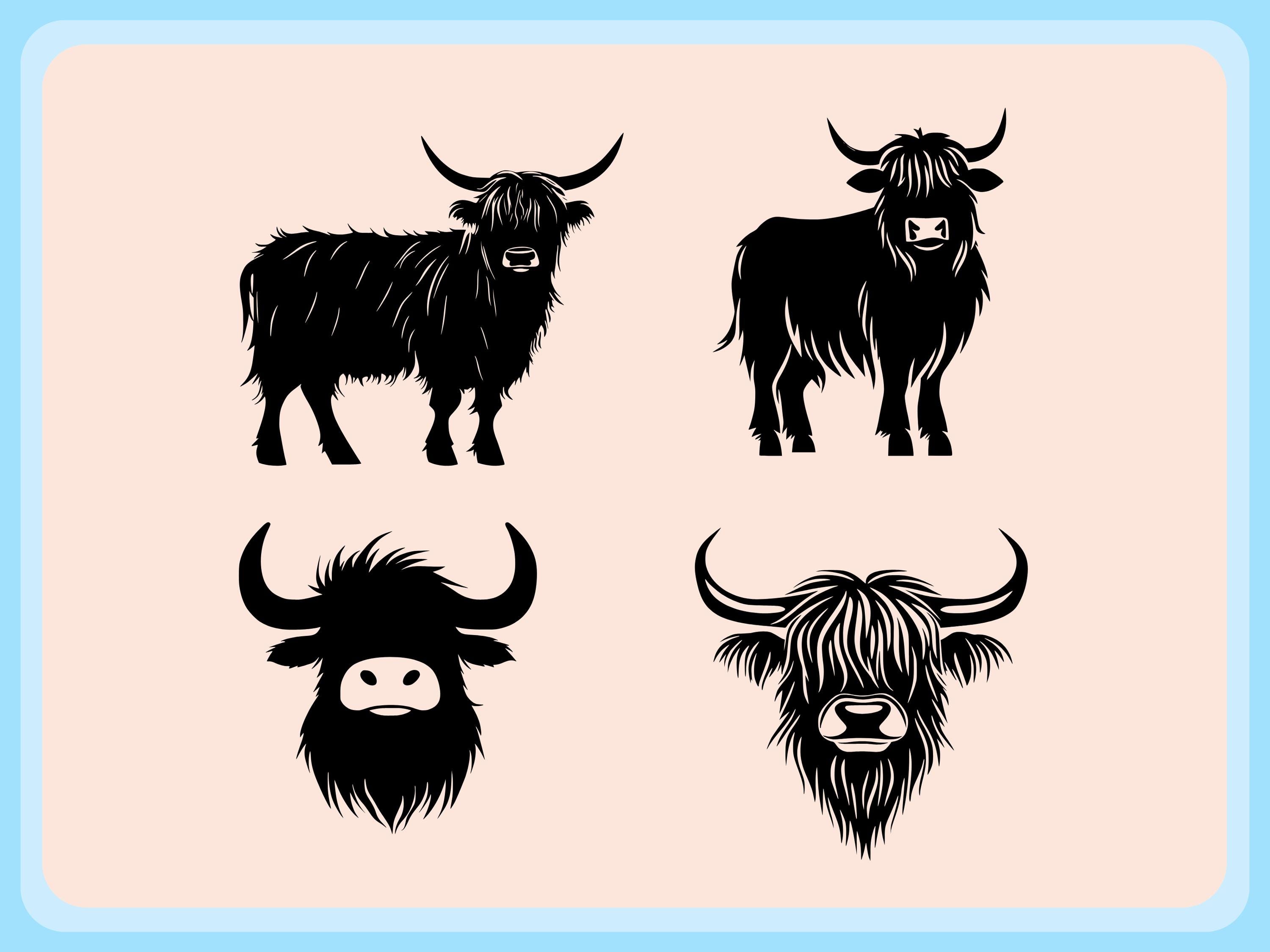 Cute Cow Svg, Highland Cow Keychain Svg, Moo Svg, Cow Head Svg ...