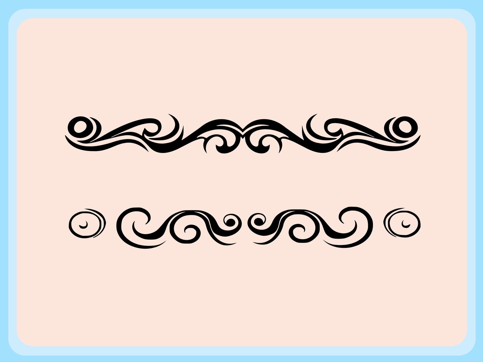 Text Dividers Svg, Text Dividers, Text Divider Clipart, Flourishes Svg ...