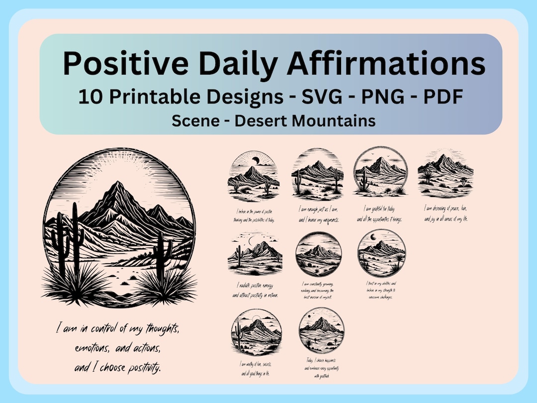 Positive Affirmation Poster, Therapy Office Decor, Mental Health ...