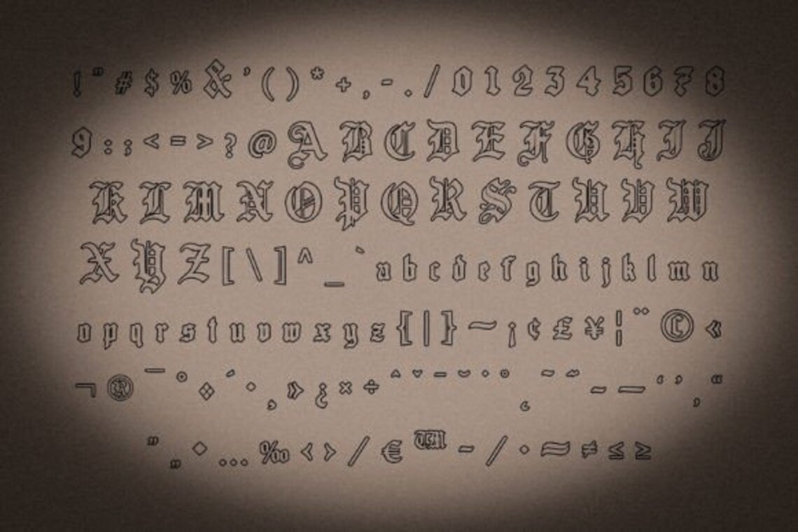 Old English Font, Medieval Fonts, Old English Letters, Calligraphy Font ...