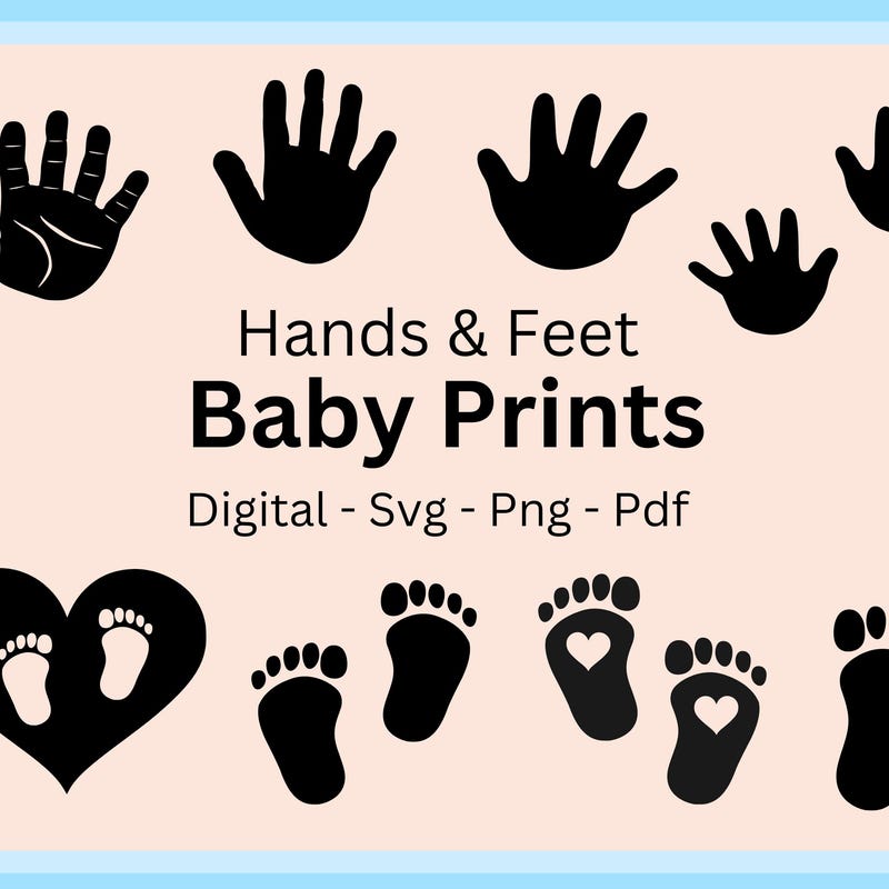 Baby Hand Prints - Etsy