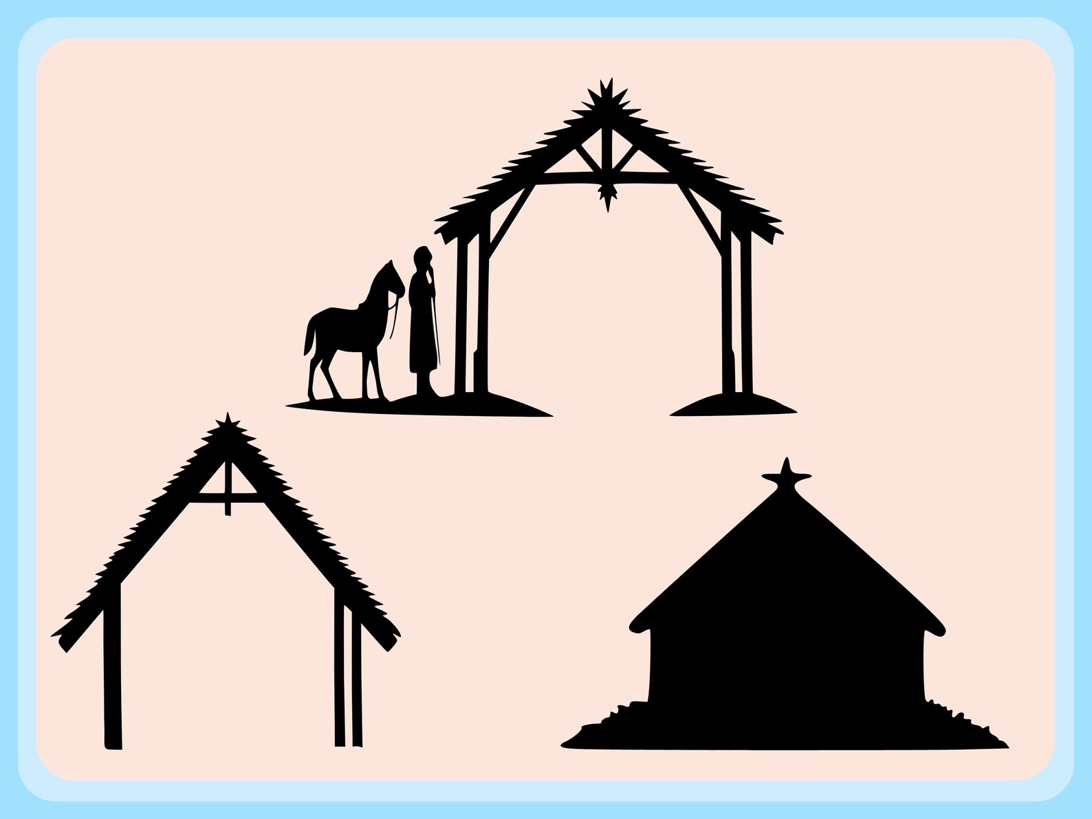 Krippe SVG, Krippe Clipart, Krippe SVG Bundle, Krippe SVG, Canva ...