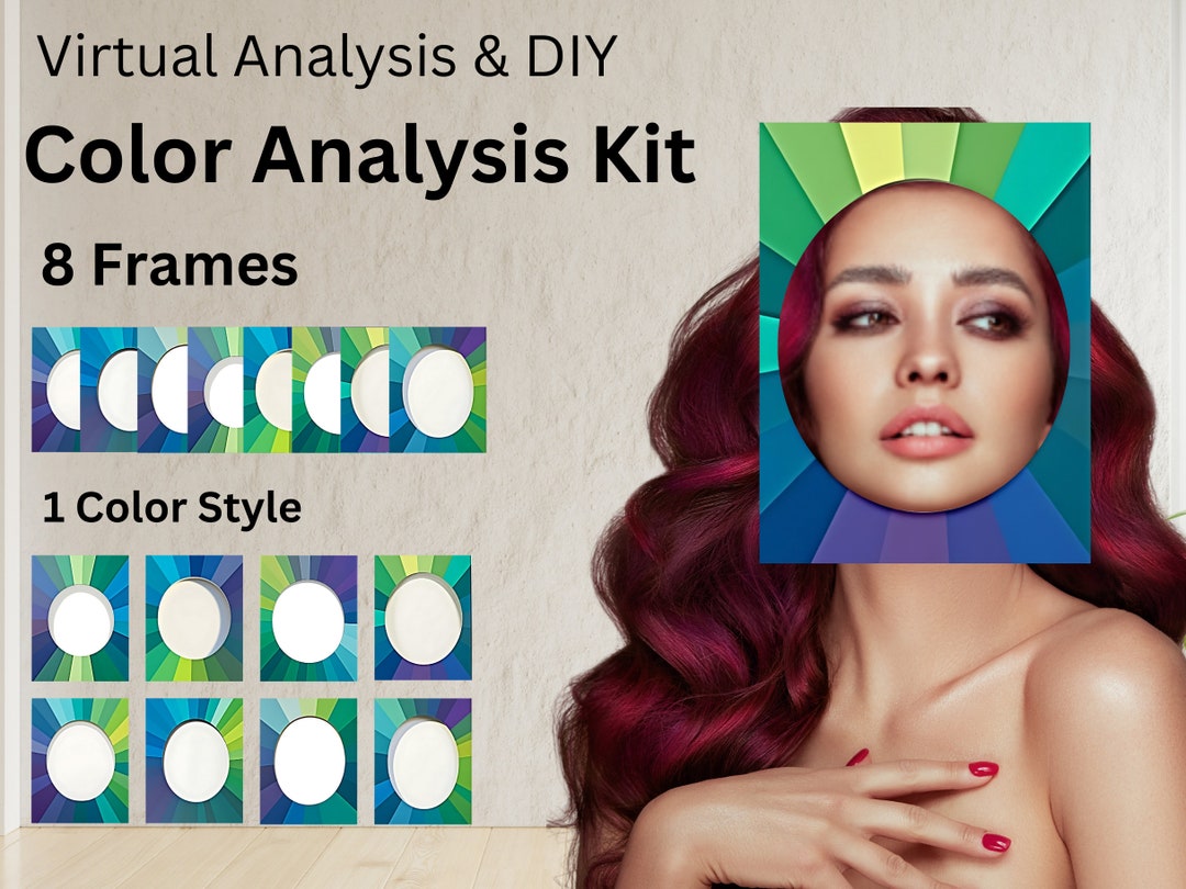 DIY Color Analysis Drapes Kit, Virtual Stylist Bundle, Full Set ...