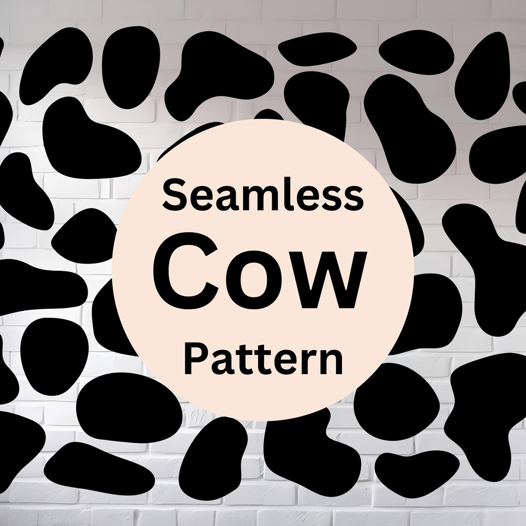 Seamless Cow Pattern Svg, Cow Print Svg, Animal Print Svg, Baby Cow ...