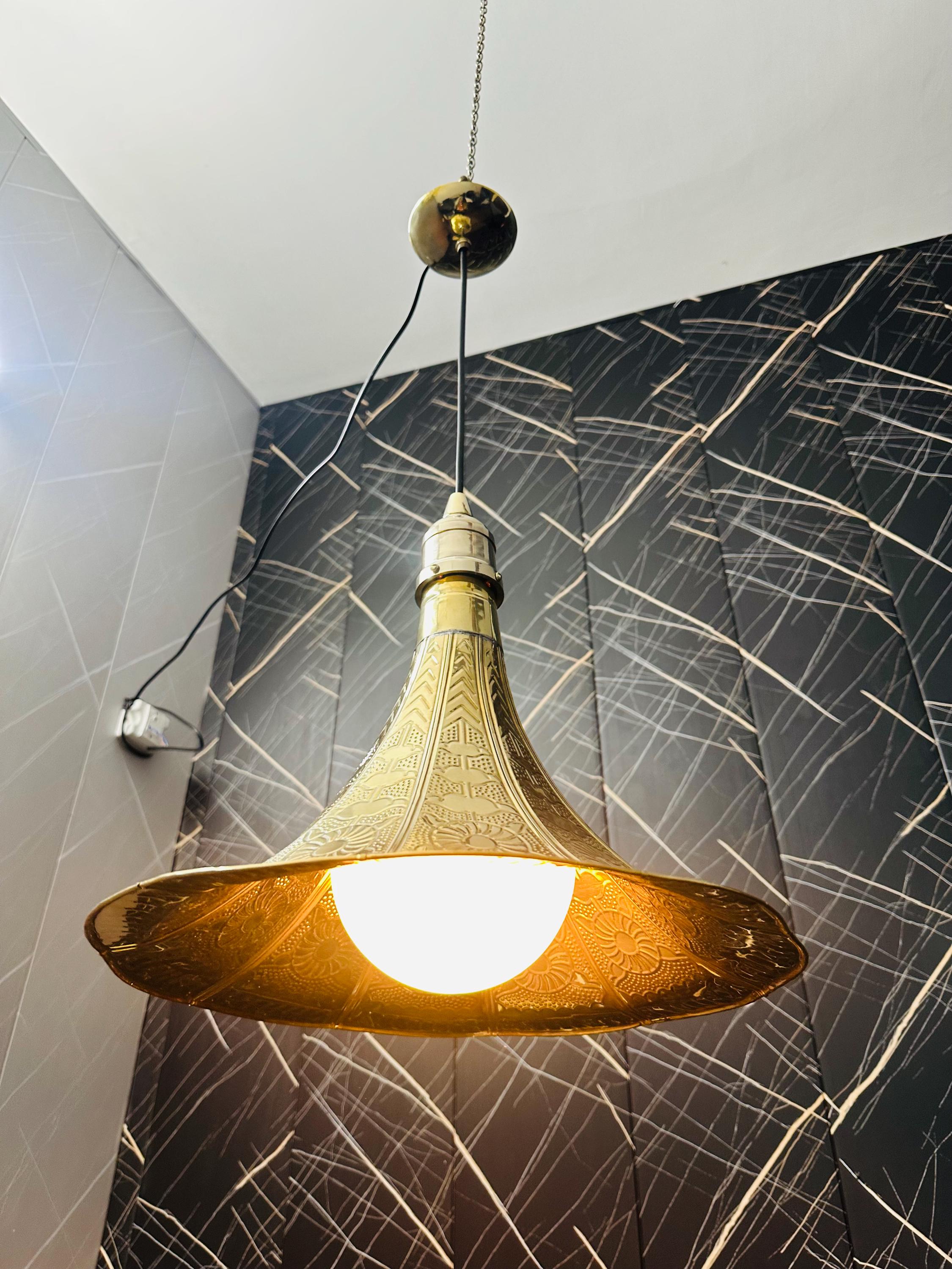 Customized Brass Horn Pendent Unique Designer Light Modern/contemporary ...