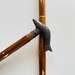 Black Antique Walking Stick With Brass Fish Handle - Etsy