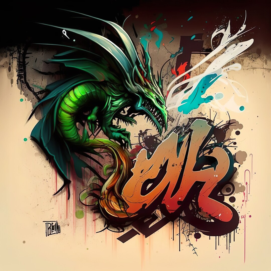 Graffiti Style Art Digital Print High Quality 300 DPI - Etsy