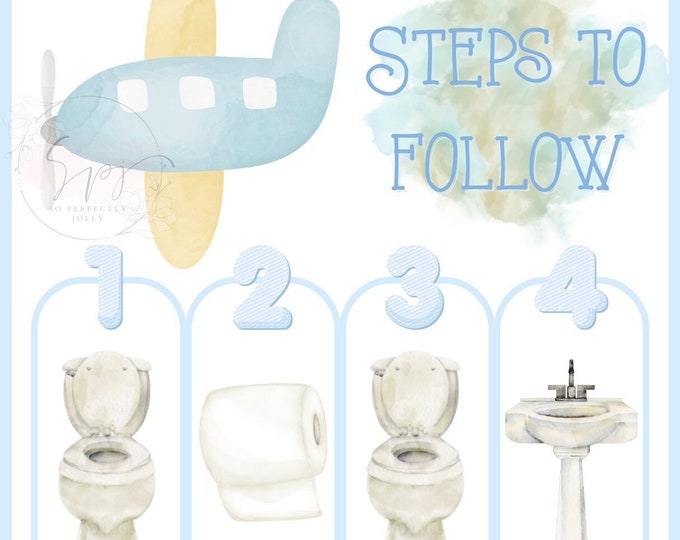 Potty Training Pack With Airplane - Etsy