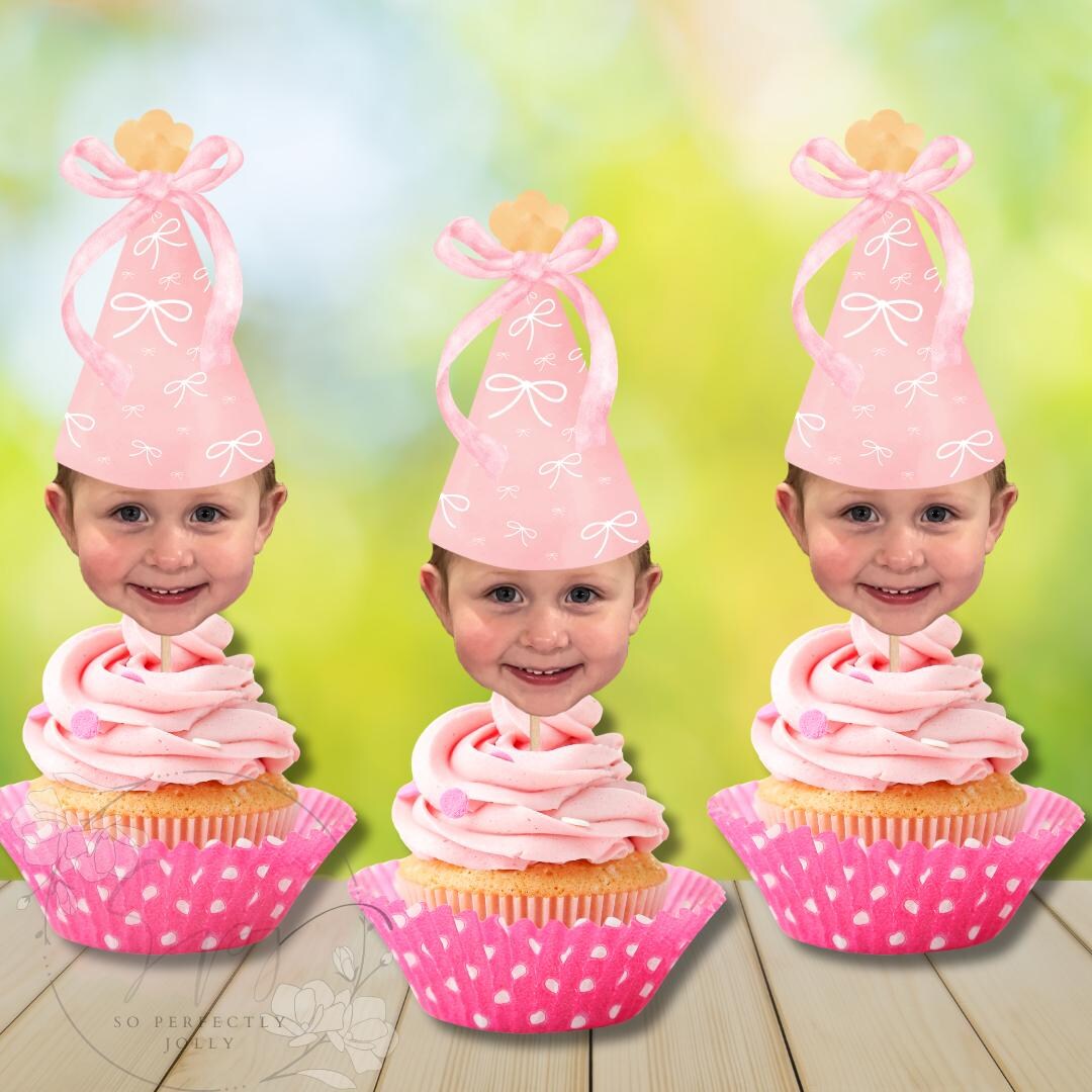 Custom Face Cupcake Toppers - Etsy