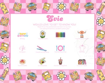 Get to Know Your Teacher - Etsy