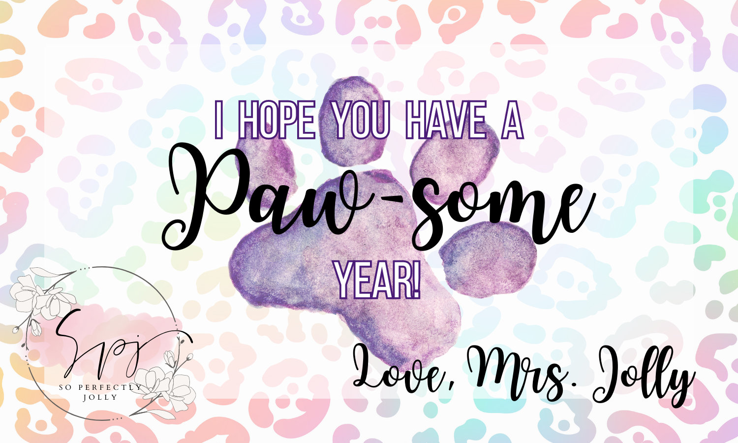Note From Teacher Have a Pawsome Year - Etsy