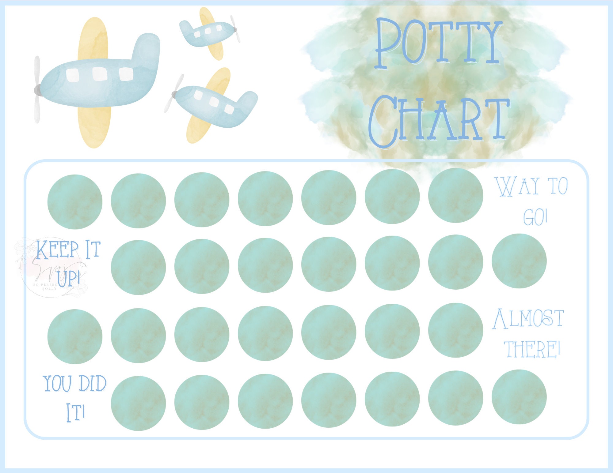 Potty Training Pack With Airplane - Etsy