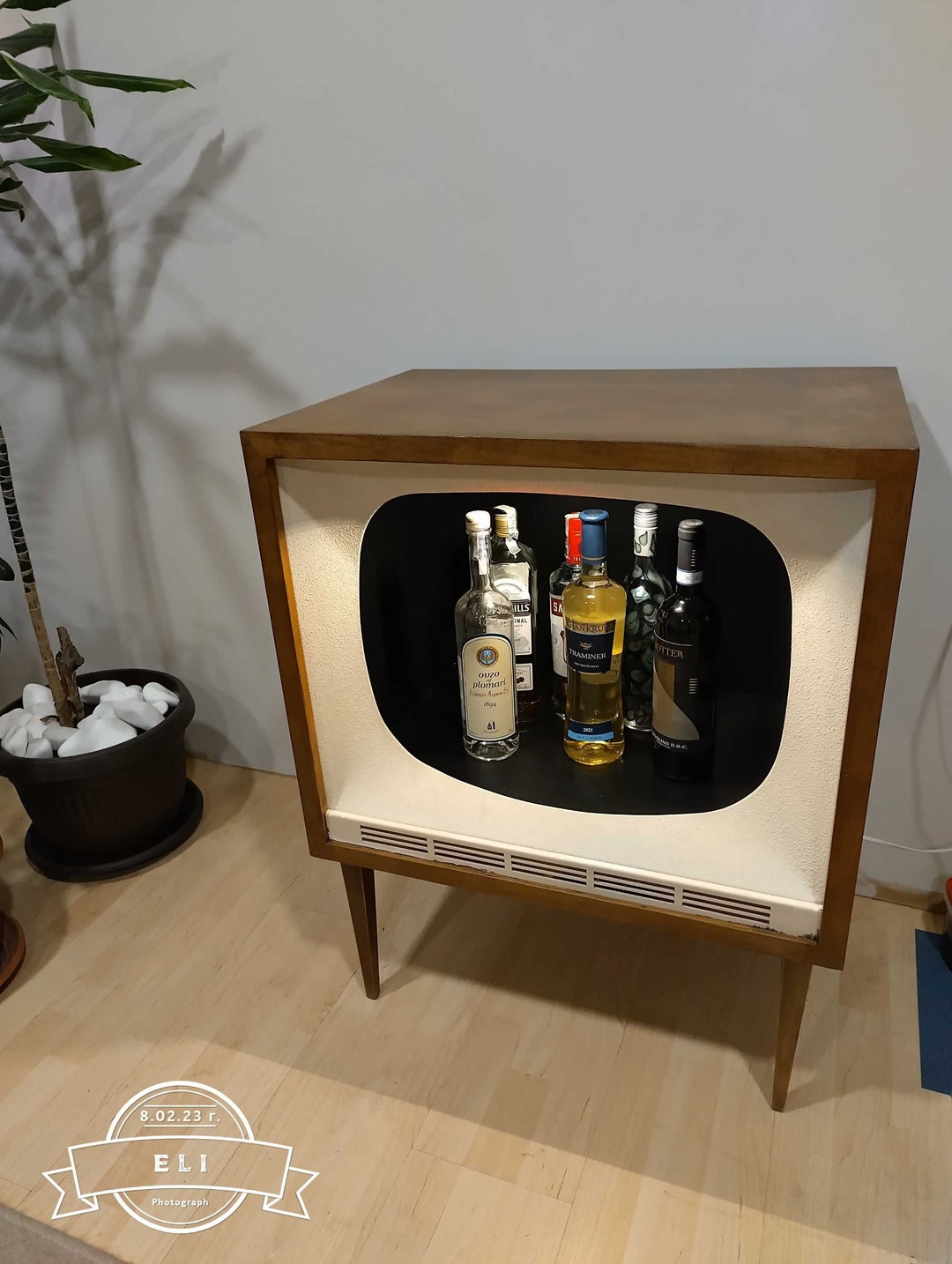 Vintage Tv Pet Bed, Tv Liquor Bar Cart, Tv Aquarium, Upcycling 60s Console Television, Vintage ...