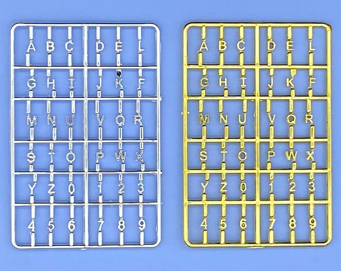 Small Scale Letters & Numbers, Model Railway Scale Kits Planes Cars ...