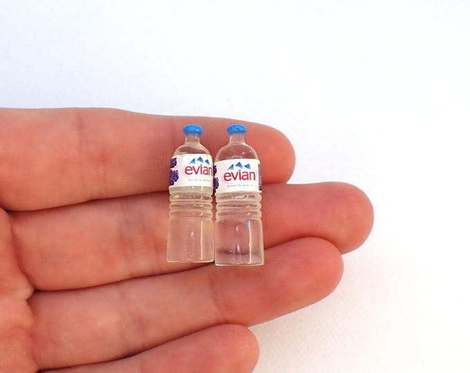 Miniature Water Bottles 6pcs Miniature Plastic Water Bottles With Blue ...
