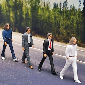 Miniature the Beatles Figures. Model Figures. 1:64 Scale. Abbey Road - Etsy